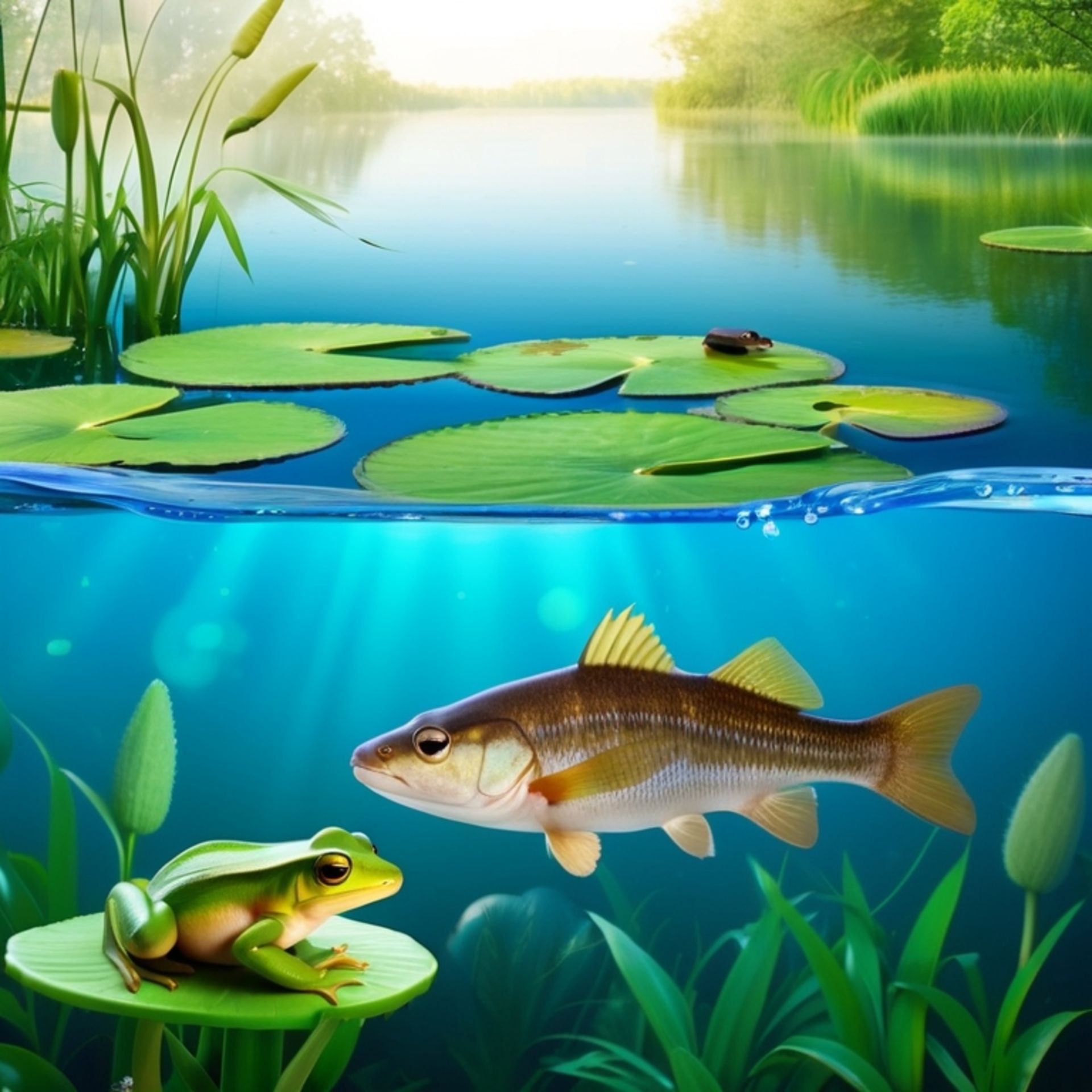 Frog and Catfish Symbiosis: Underwater Allies Teach Eco-Friendly Real ...