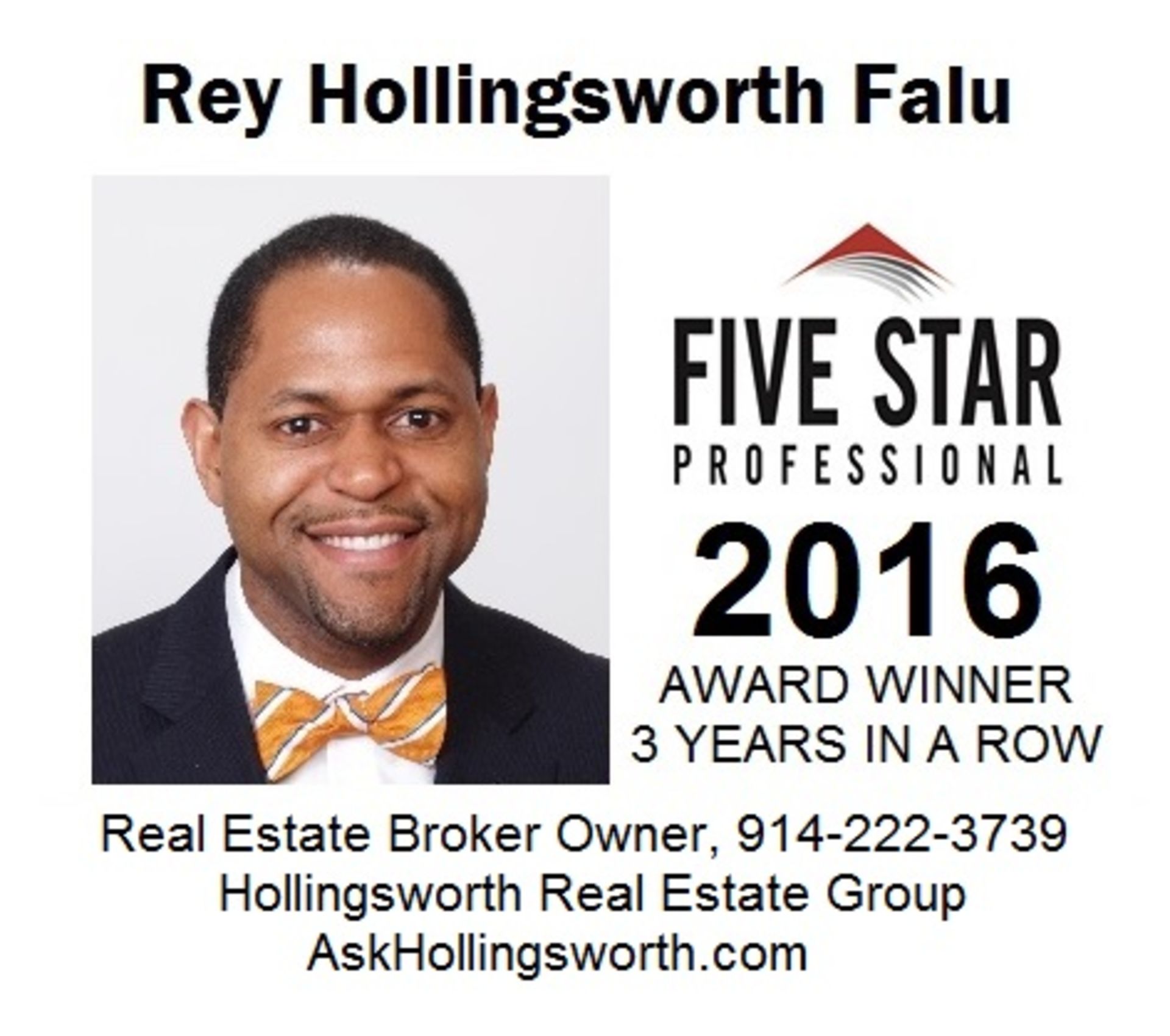 Hollingsworth named Five Star Real Estate Agent - Ask Hollingsworth at ...