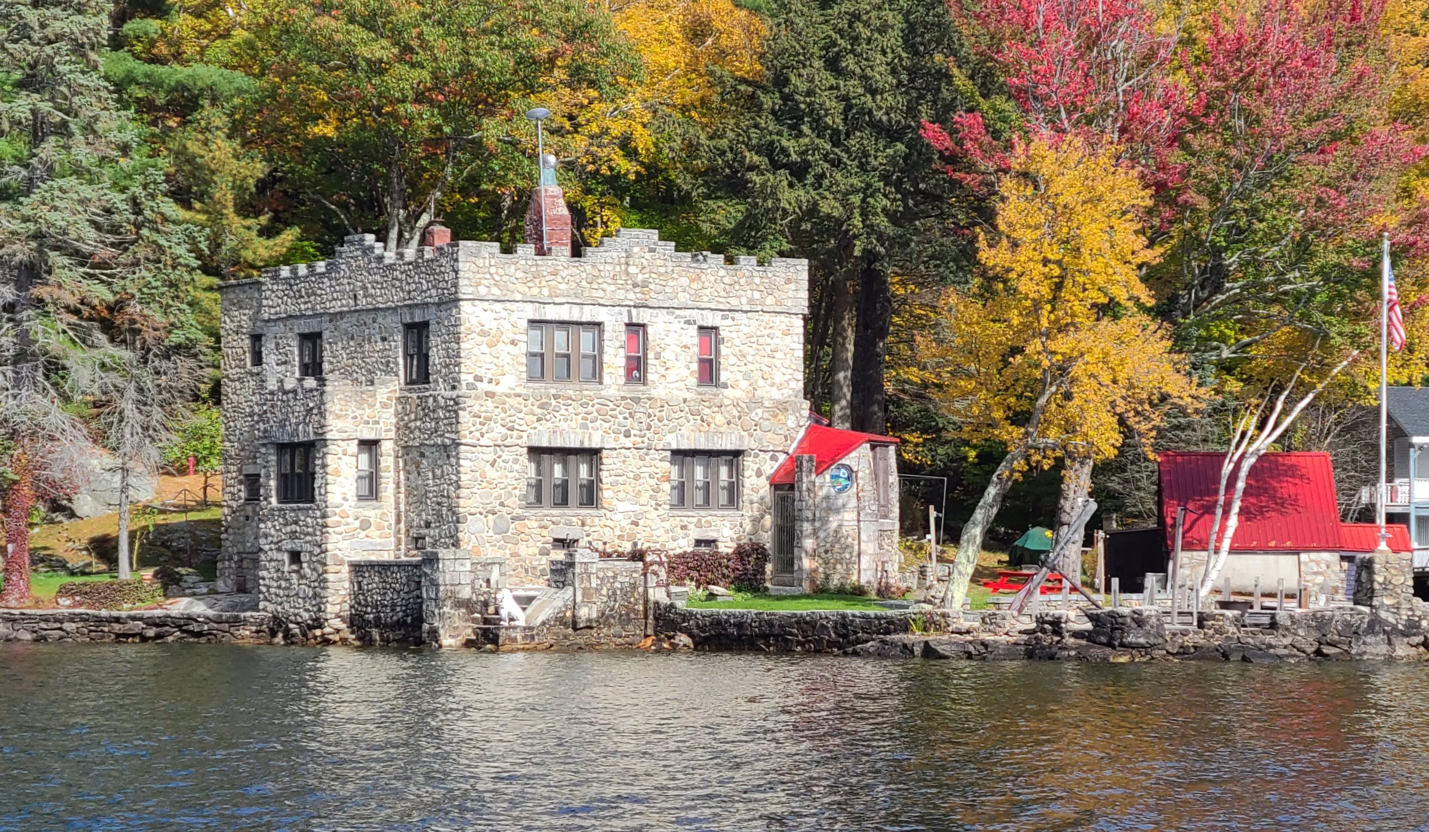 Sleepers Castle on Sleepers Island on Lake Winnipesaukee NH ...